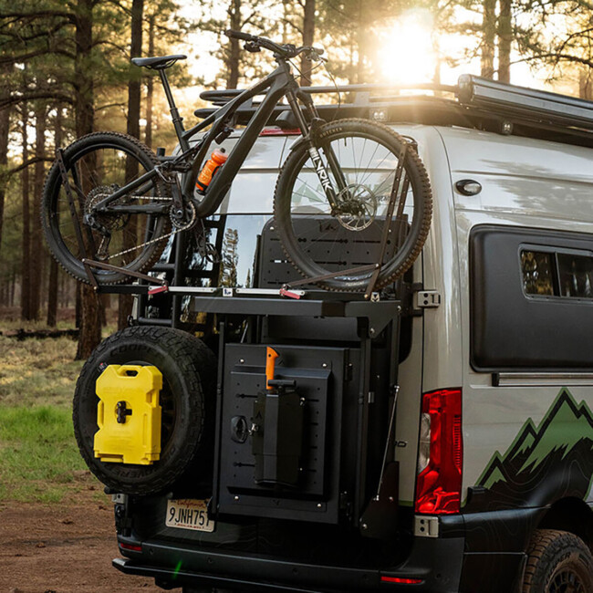 Aluminess Base Unit Rear Door Rack for 2019+ Mercedes Sprinter Vans ...