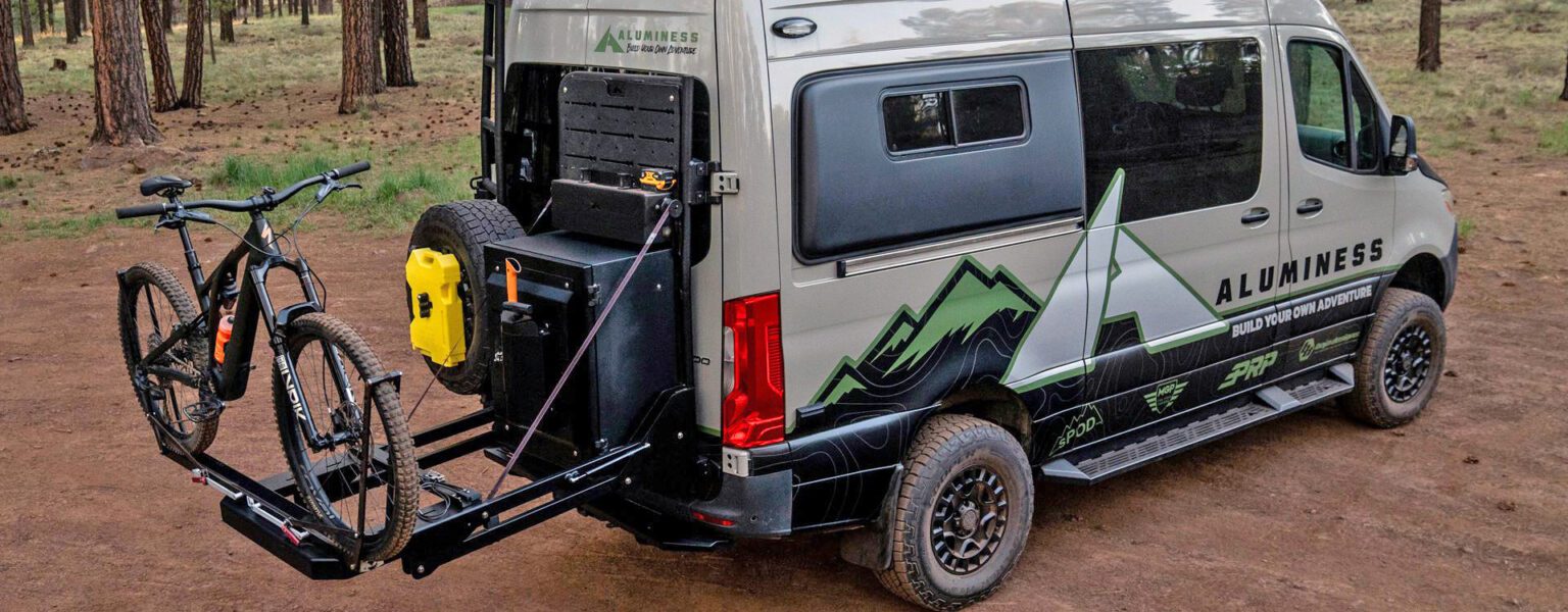 Aluminess PowerLift Bike Lift Rack for 2019+ Mercedes Sprinter Vans