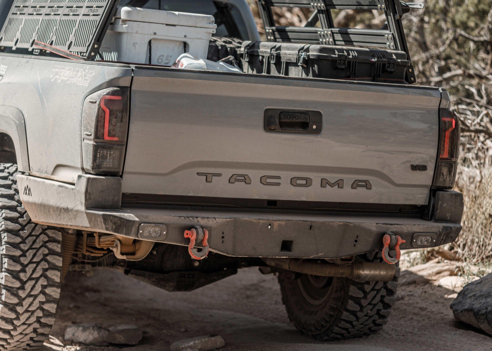 Backwoods Hi-Lite High Clearance Rear Bumper for 2016-2023 Toyota Tacoma