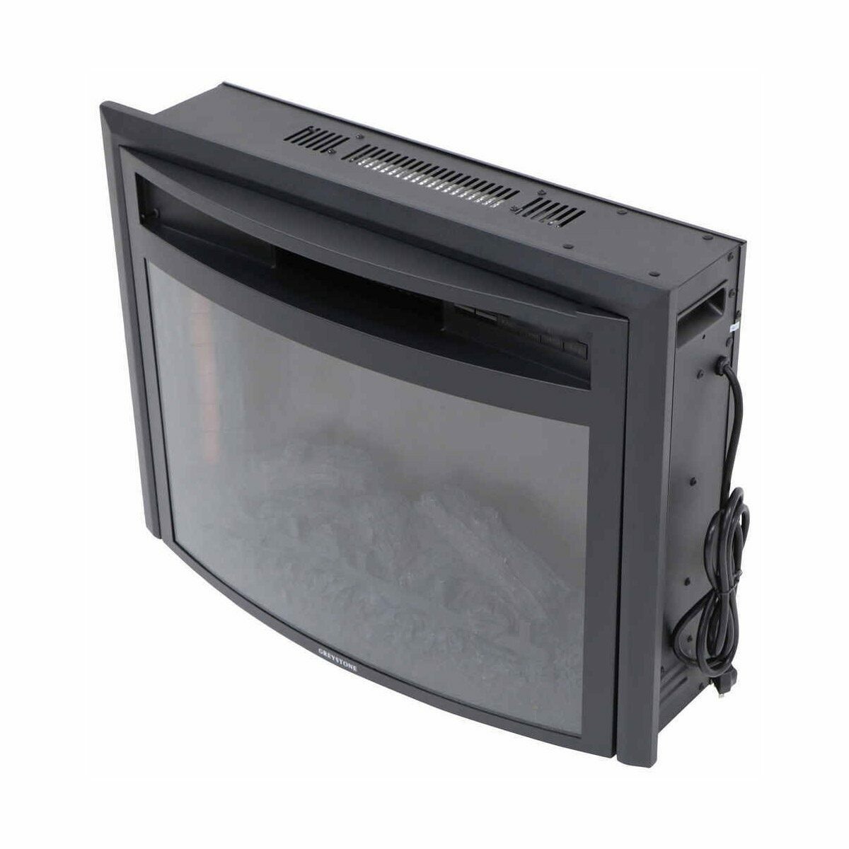 Furrion Greystone 26" Curved Glass Electric RV Fireplace (Wood Base ...