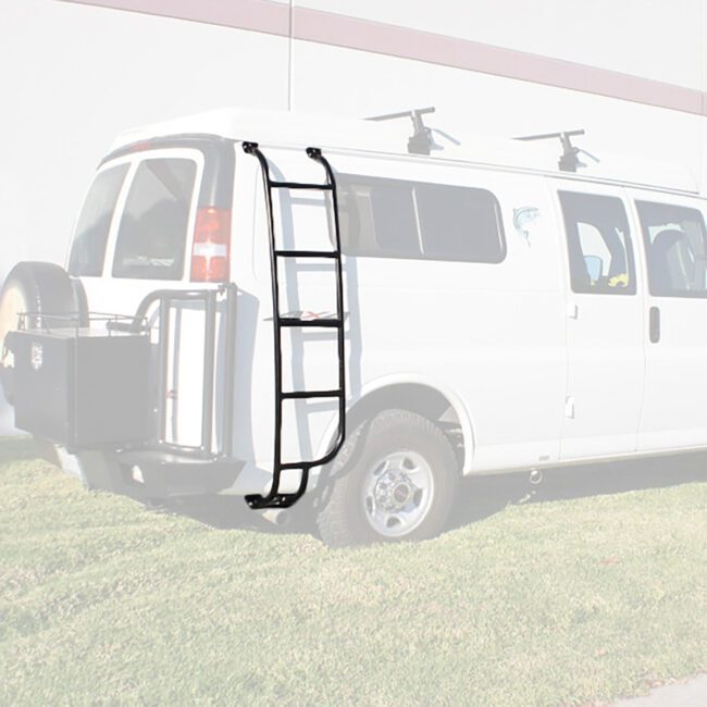 Aluminess Side Ladder for Chevy Express and GMC Savana Vans