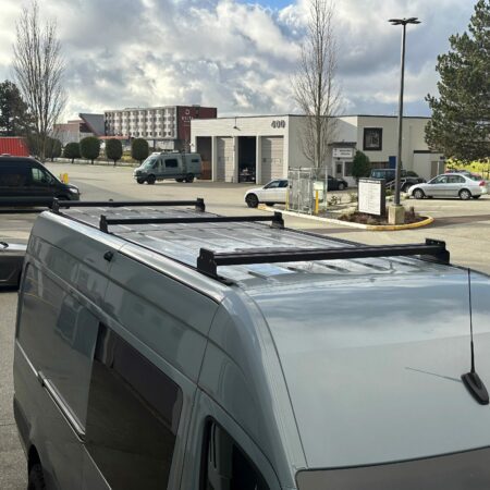 Tec Vanlife Heavy-Duty Black Roof Rails for 144" Mercedes Sprinter Vans