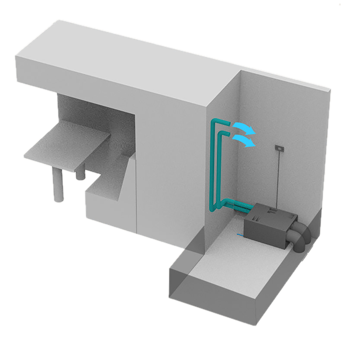VELIT 2000U 12V 8,000 BTU Under-Bench Camper Van Air Conditioner