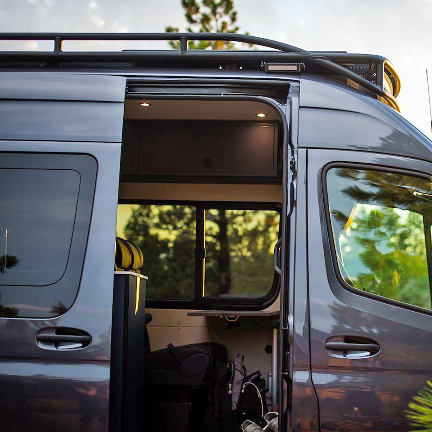 RoamBuilt Safari 2.0 SLB Roof Rack for 170" EXT Mercedes Sprinter Vans