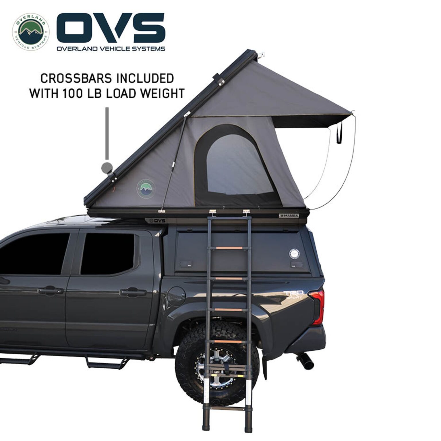 OVS Excursion Truck Bed Camper Shell w/ Rooftop Tent for 2021-2025 Ford ...